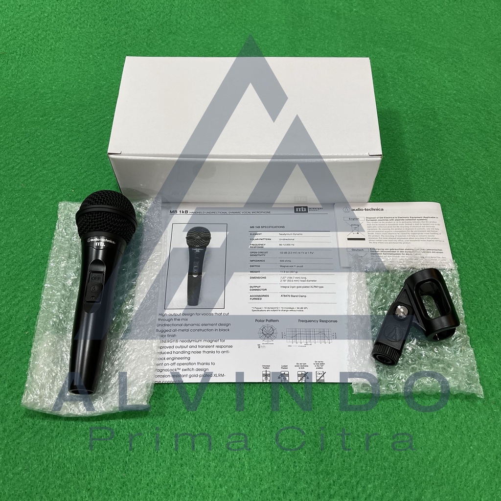 Jual Audio Technica MB1KB (Dynamic Mic / Mik Kabel / MB 1 KB / MB1 KB ...