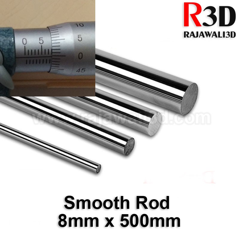 Jual Smooth Rod 8mm x 500mm Linear Shaft Rail Chrome Plated High ...