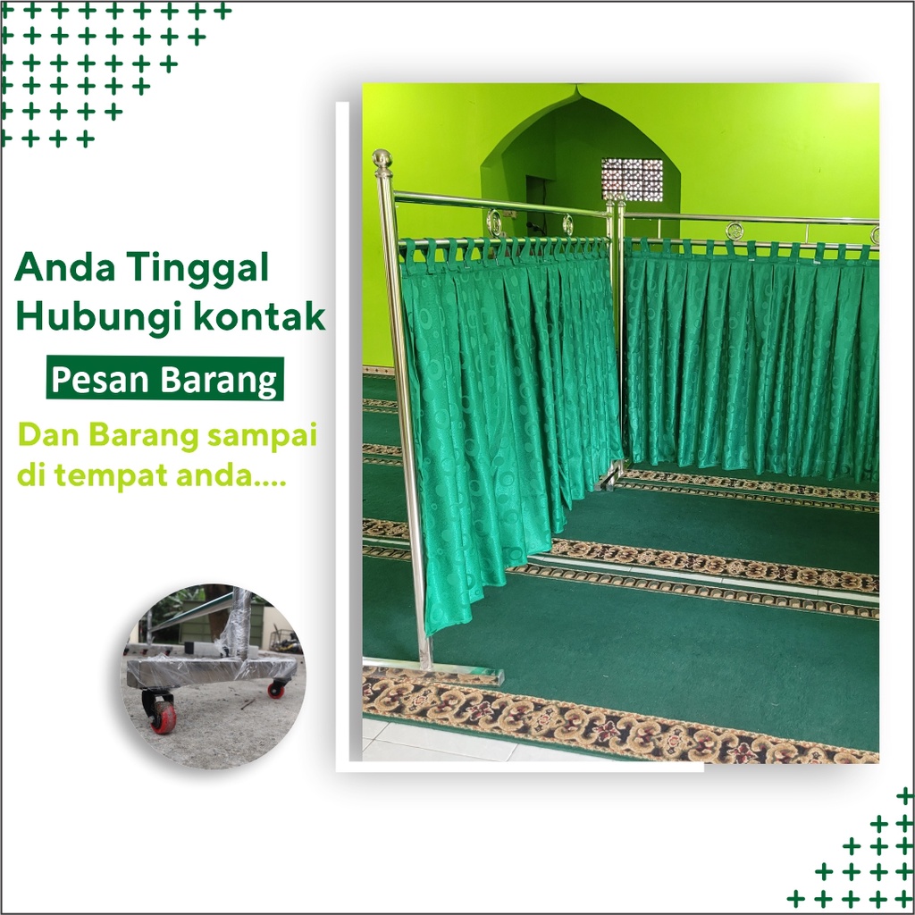 Jual kain pembatas shaf/kain shaf masjid | Shopee Indonesia