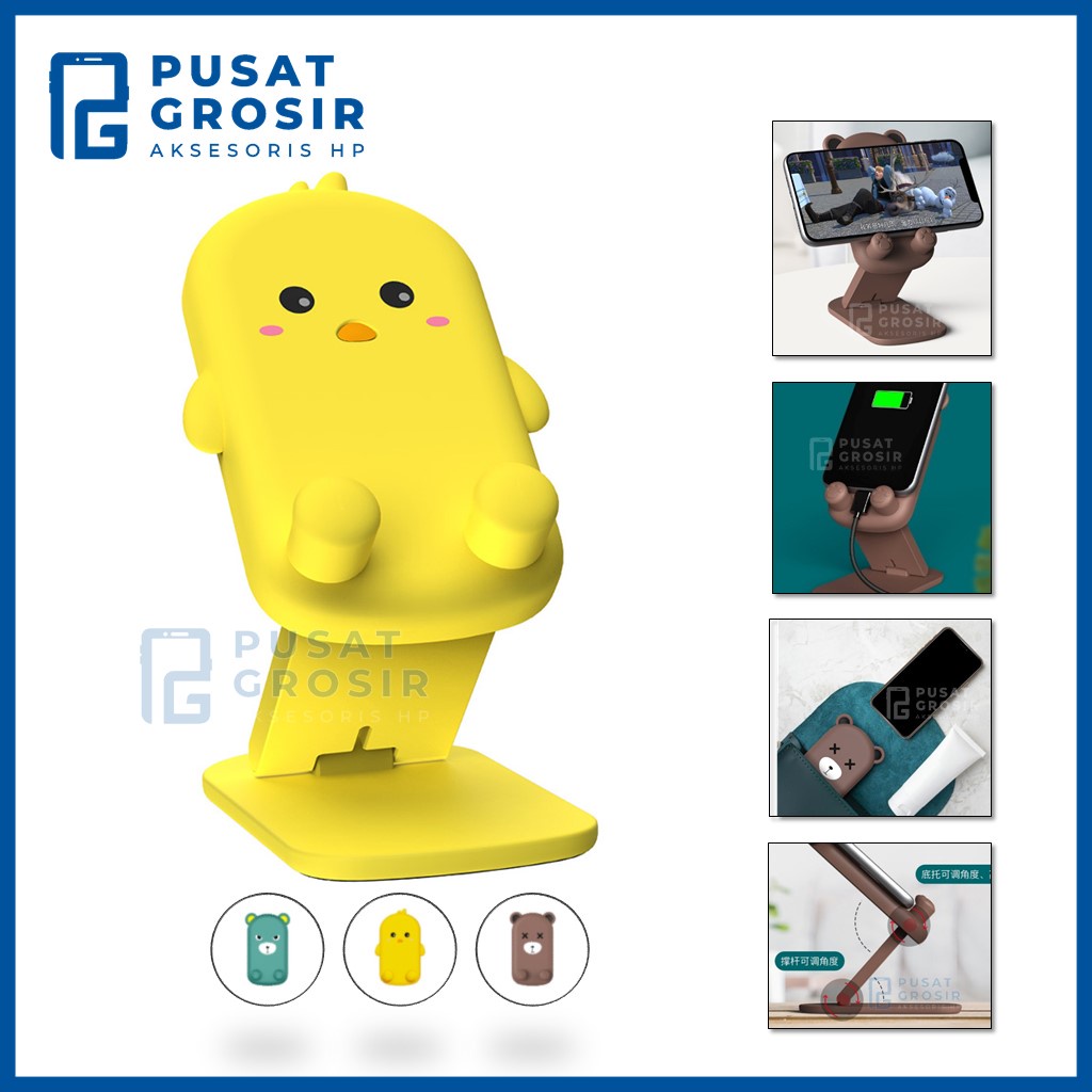 Jual Stand Hp Karakter HD40 HD-40 Phone holder Meja standing handphone ...