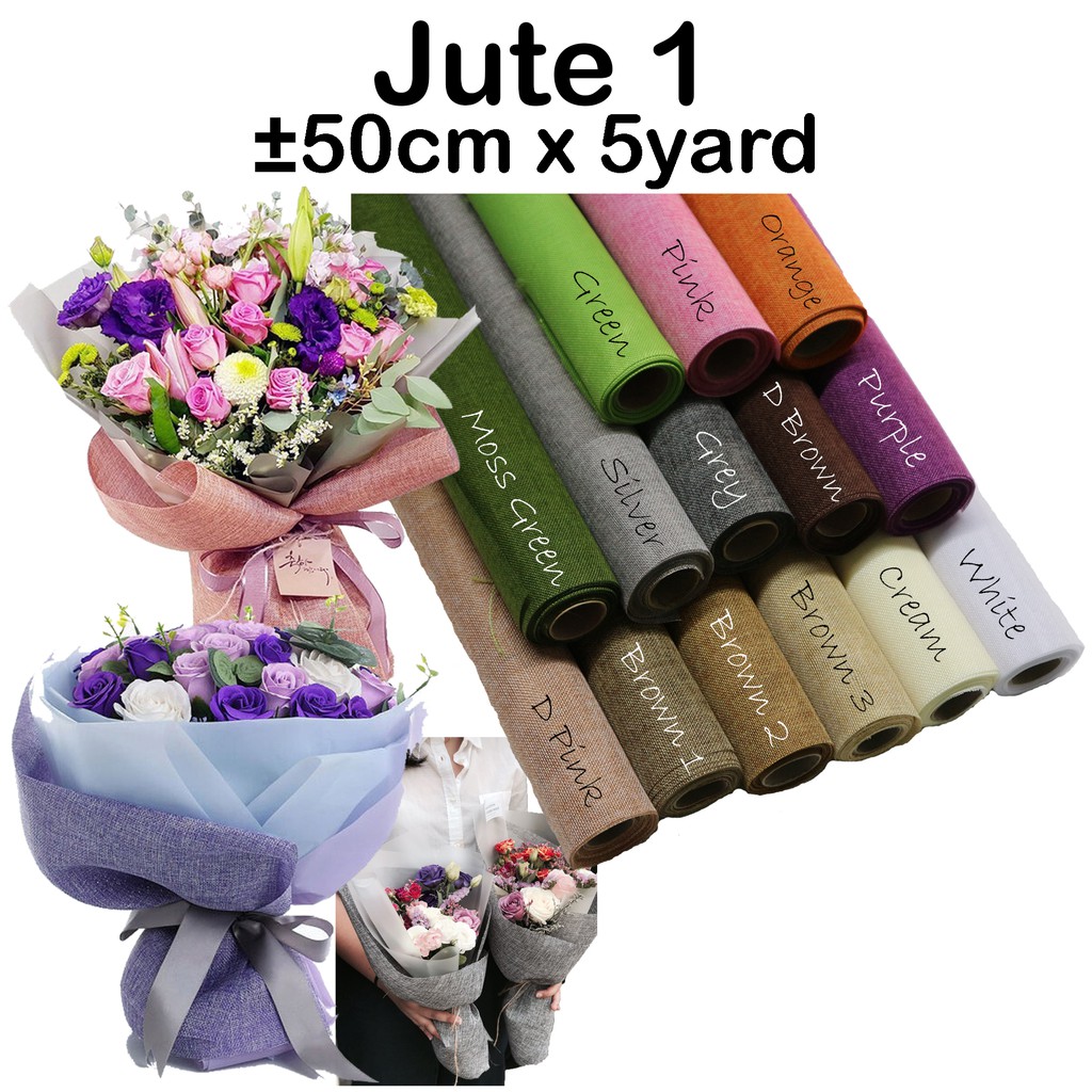 Jual Jute1 50cm x 5 yard - Karung Goni - Burlap - Rustic - Vintage ...