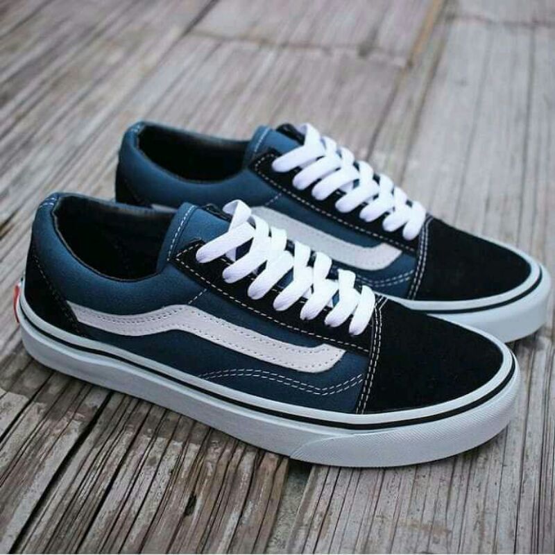 Jual Sneakers Hitam Putih OG Vans Oldskool (Pria Wanita) | Shopee Indonesia