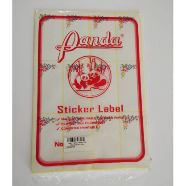 Jual Sticker Label Panda Bunga 103 | Shopee Indonesia