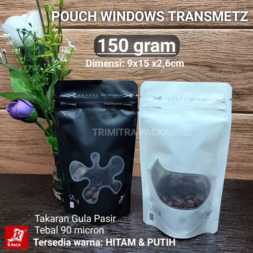 Jual STANDING POUCH WINDOW 150 GRAM | Shopee Indonesia