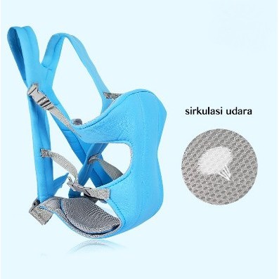 Jual Baby Carrier Gendongan Depan Bayi Warna Polos Bahan Kain Kuat ...