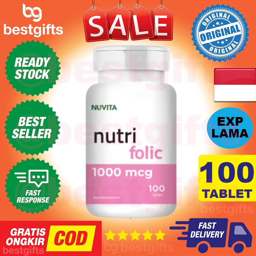 Jual NUVITA NUTRI FOLIC ACID 1000 MCG ASAM FOLAT IBU PROGRAM HAMIL ...