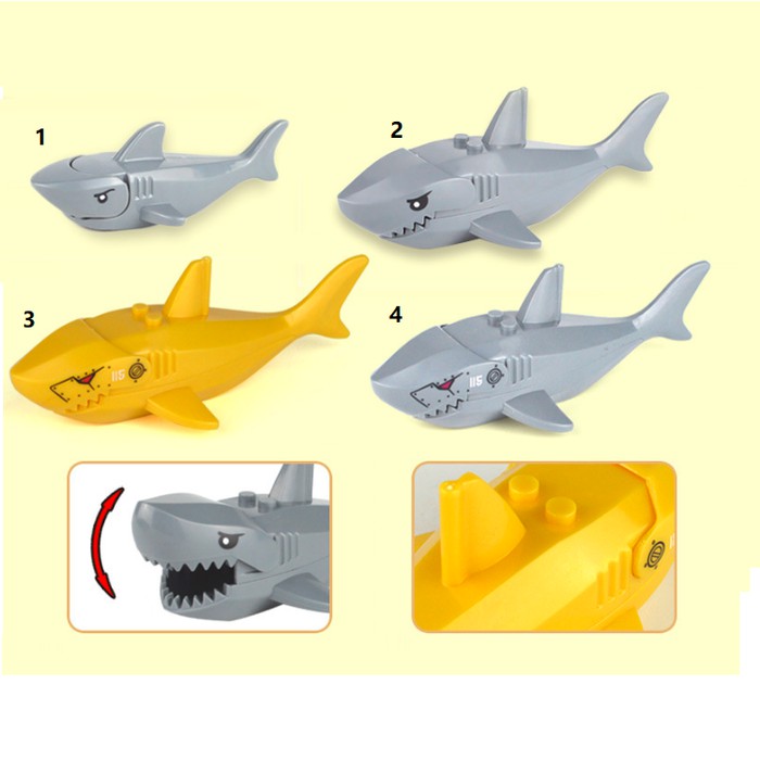 Jual Shark Baby Daddy Robo Droid Yellow Hiu Minifigure Minifigure Lego ...