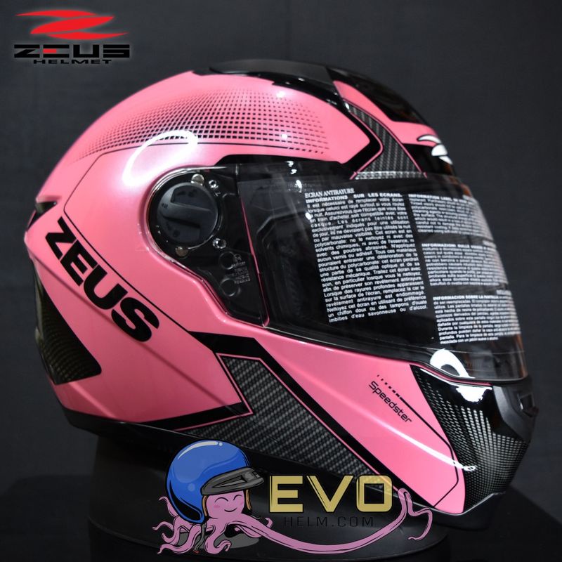 Jual HELM ZEUS FULL FACE BLACK AL5 BLUE - FREE SMOKE VISOR ZEUS ...