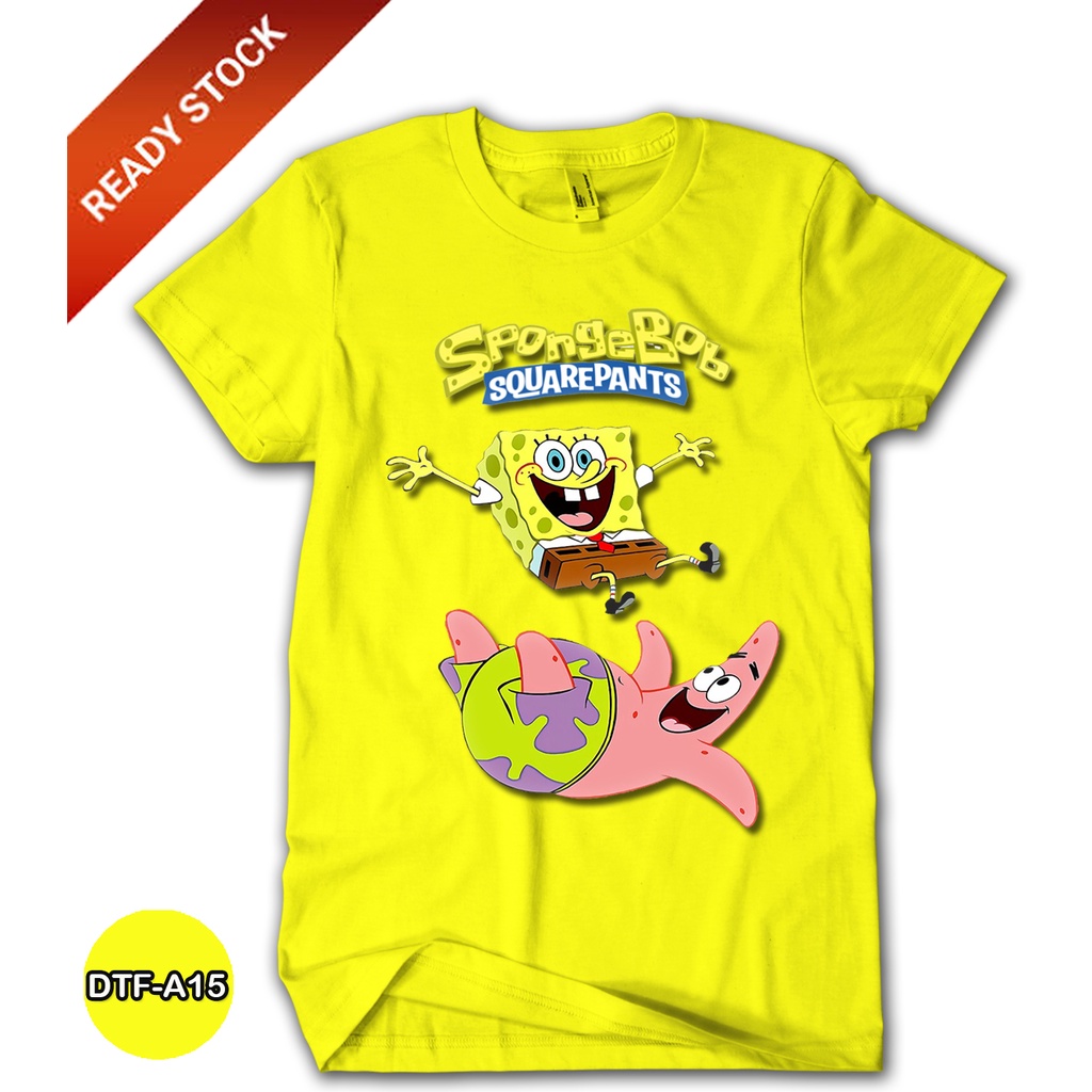 Jual Kaos SpongeBob SquarePants Baju Anak dan Dewasa Katun Combed 24s ...