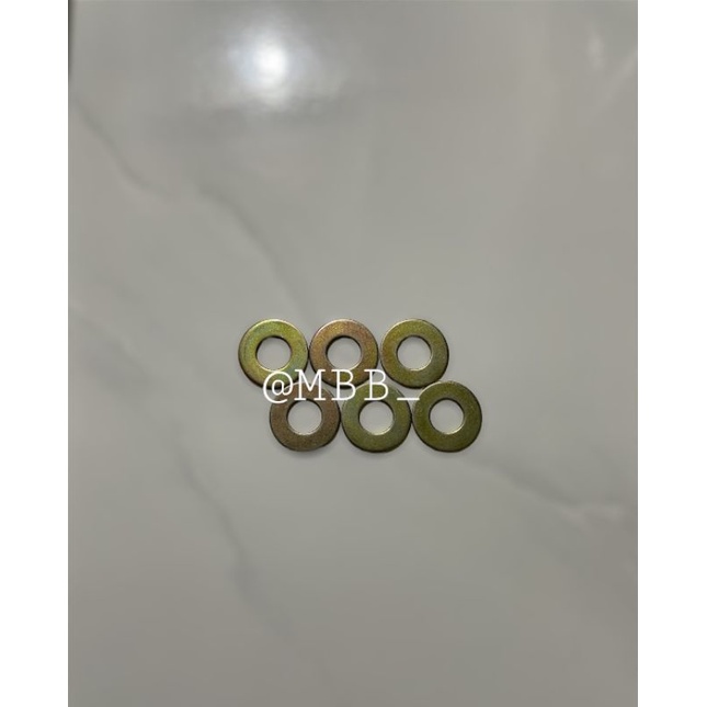 Jual Ring Plat Kuning M8 (8x18x1) Per 30pcs | Shopee Indonesia