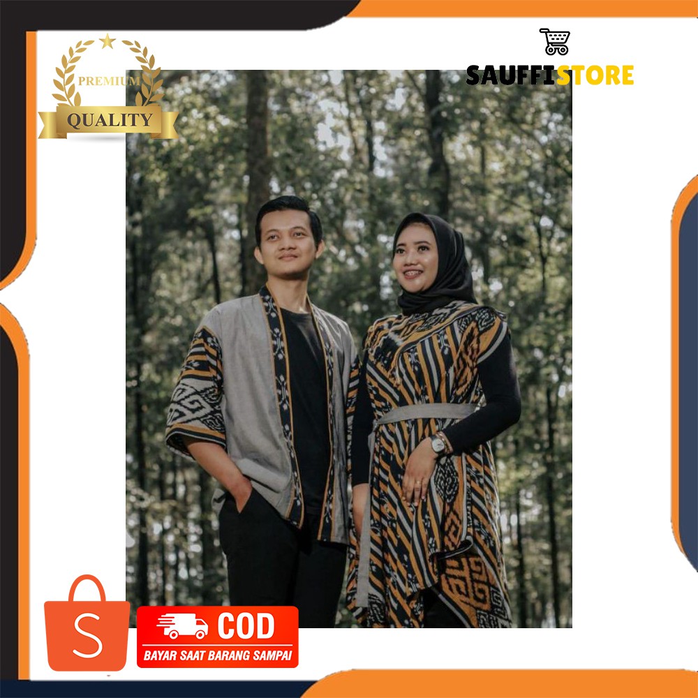 Jual Sarimbit - set couple tenun - set couple etnik - baju prewedding - baju kondangan - baju ...