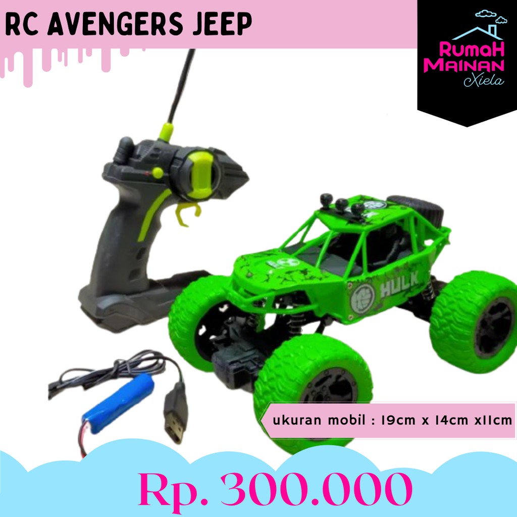 Jual RC AVENGERS JEEP - MOBIL REMOTE CONTROL OFF ROAD - XB1009 | Shopee ...