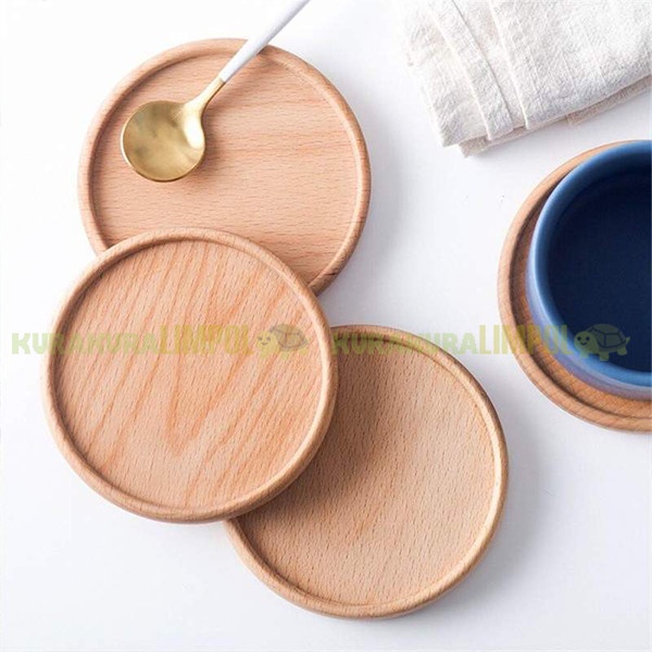 Jual Coaster Kayu Tatakan Gelas Alas Gelas Kayu Mahoni Premium Wood ...