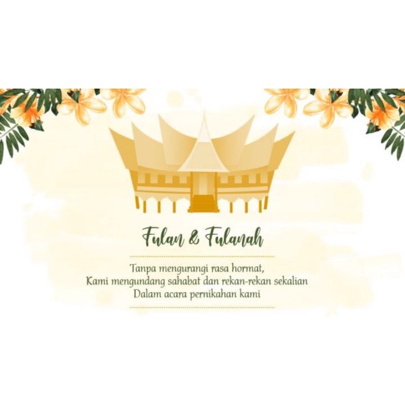 Jual UNDANGAN DIGITAL PERNIKAHAN TEMA ADAT PADANG | Shopee Indonesia