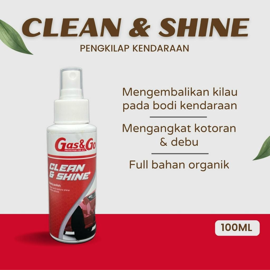 Jual Gas & Go Clean & Shine Spray Pengkilap Body Motor Mobil Helm Dan ...