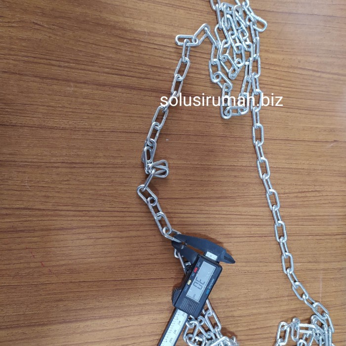 Jual RANTE GALVANIS 3MM AN PERMETER RANTAI BESI SILVER GALVALUM SILVER ...