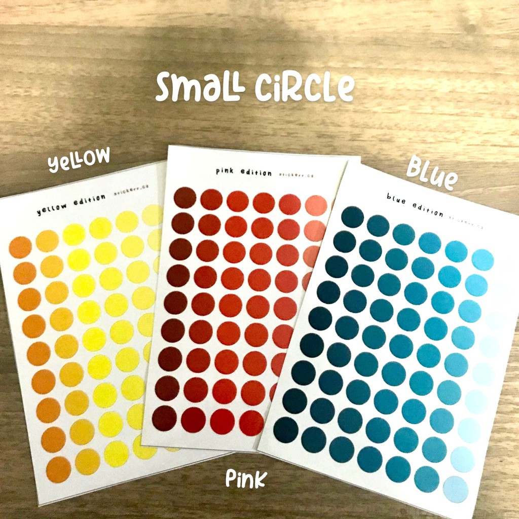 Jual stiker motif lingkaran basic circle small untuk lettering sticker ...