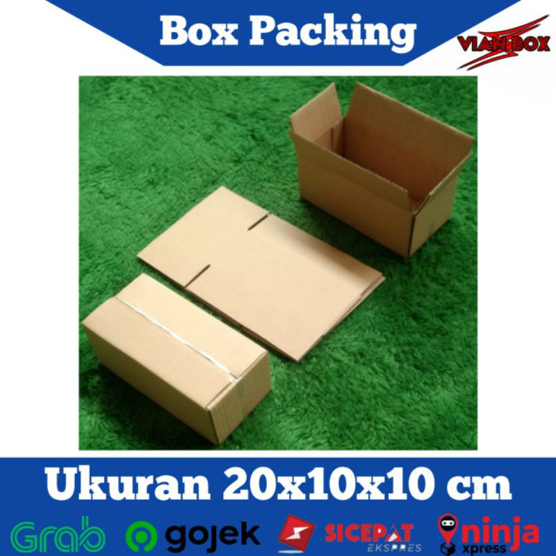Jual KARDUS KARTON BOX BARU POLOS UKURAN 20x10x10 CM | Shopee Indonesia