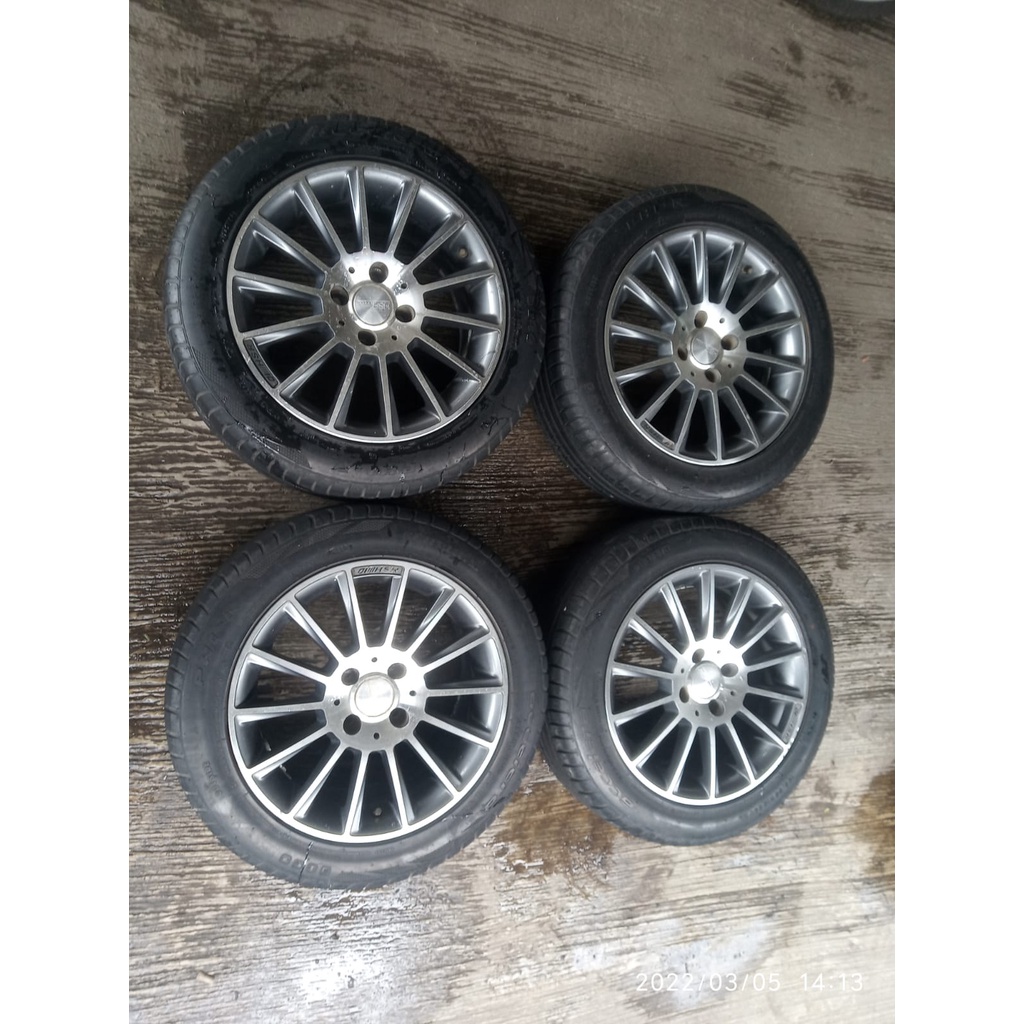 Jual velg mobil second model hsr blade ring 15 lebar 7 rata lubang baut ...