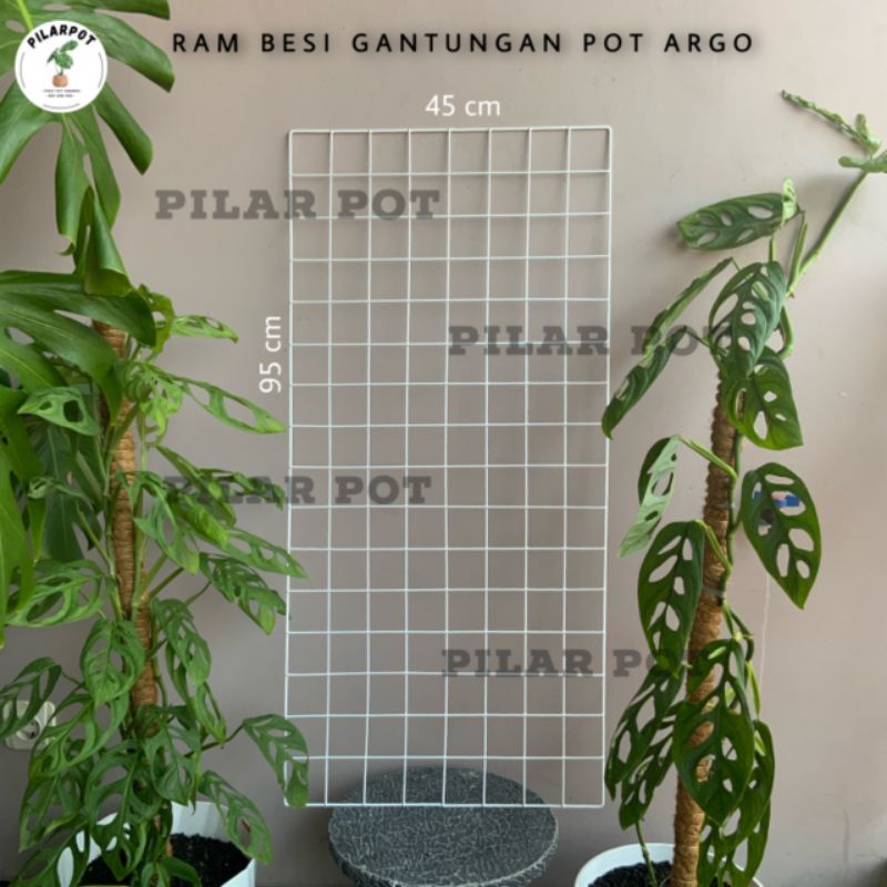 Jual Ram Besi Putih Pot Bunga Gantung Gantungan Pot Tempel Argo - RAM ...