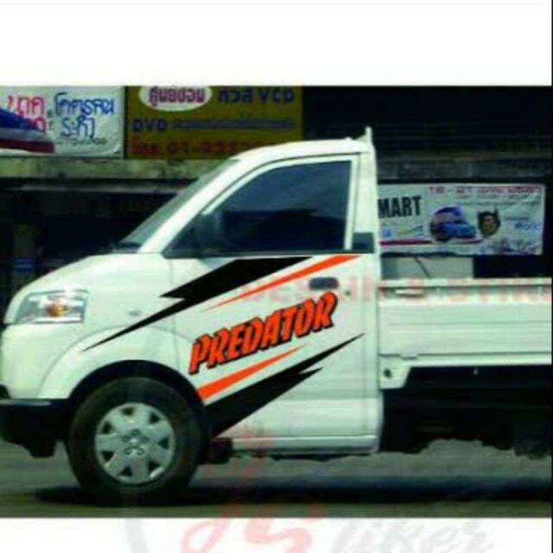 Jual Stiker mobil pick up keren predator tribal cutting sticker mobil ...
