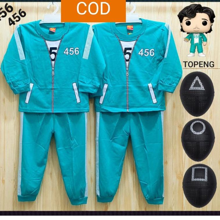 Jual ☜ SETELAN BAJU SQUID GAME ANAK FULL SET STELAN KAOS ANAK-LAKI ...