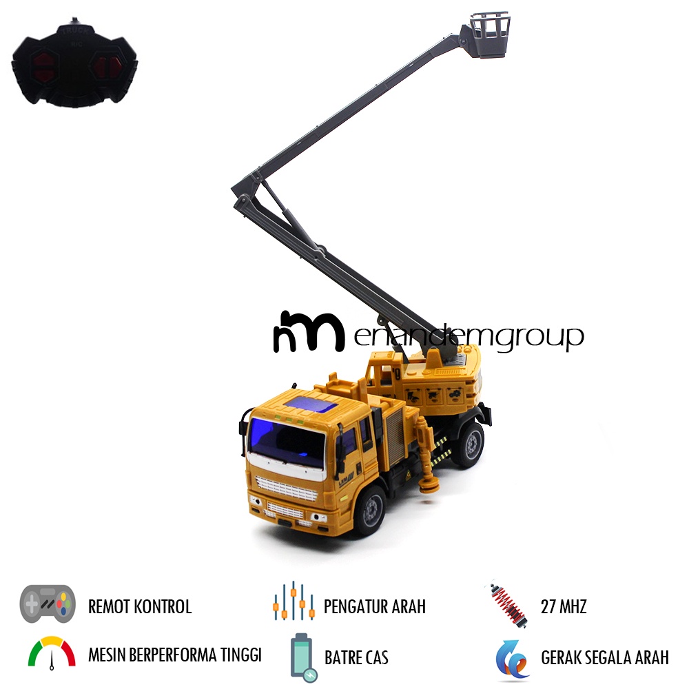 Jual Mainan Mobil Remot Kontrol RC Dump Truk Tangga Lampu LED Alat ...