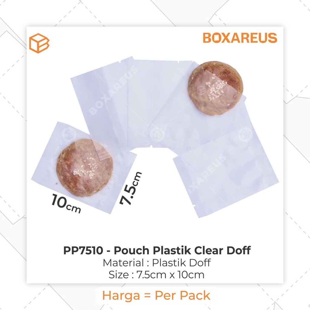 Jual Pouch Cookie Plastik / Plastik Kue Polos Clear Doff / Packaging ...