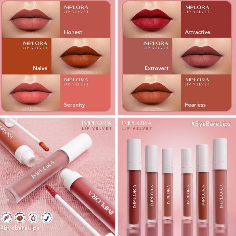 Jual Loe TERBARU DARI IMPLORA !!! Implora Lip Velvet | Naive, Honest ...