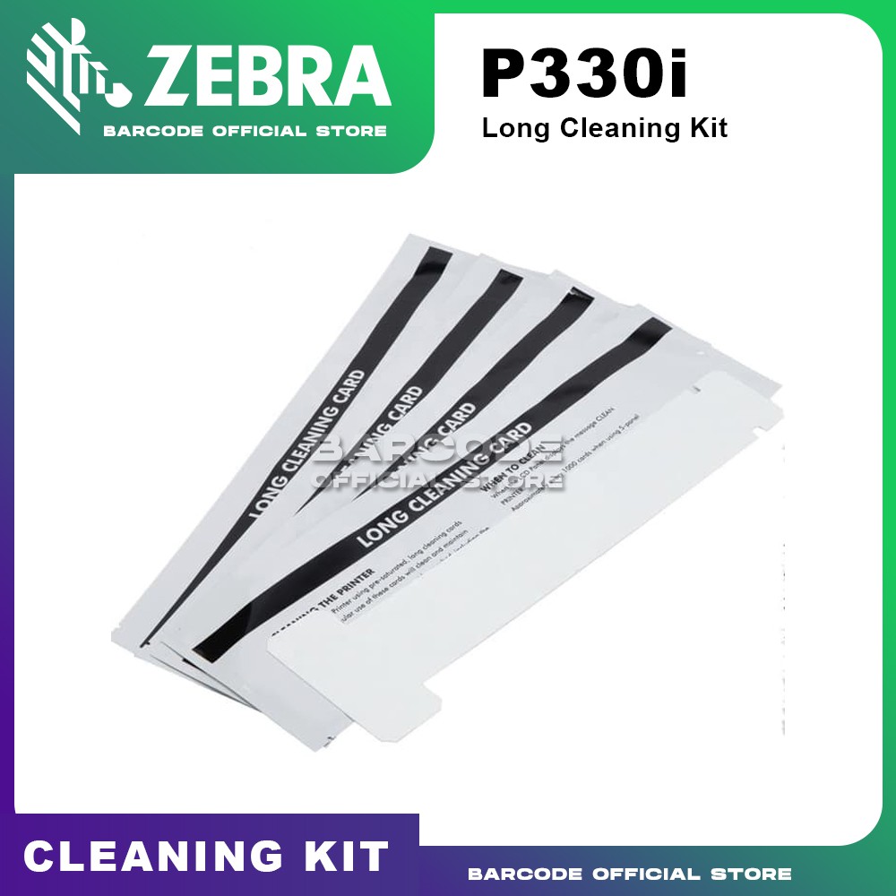 Jual Cleaning Kit Printer Kartu Zebra P330i LONG T-Cleaning Card 105912 ...