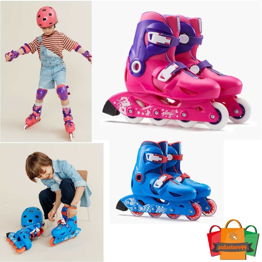 Jual SEPATU RODA ANAK PLAY 3 INLINE SKATE KIDS PRODUK IMPORT SEPATU ...