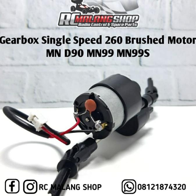 Jual Populer] Gearbox 260 Brushed Motor Dinamo Single Speed Mn D90 Mn99 ...