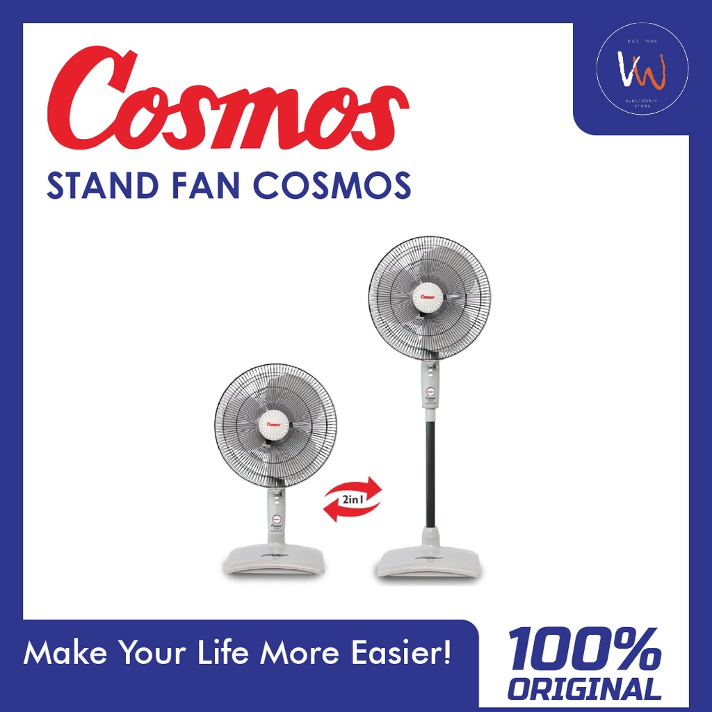 Jual Stand Fan Cosmos 16SN Kipas Angin Berdiri Pendingin Ruangan 16 ...