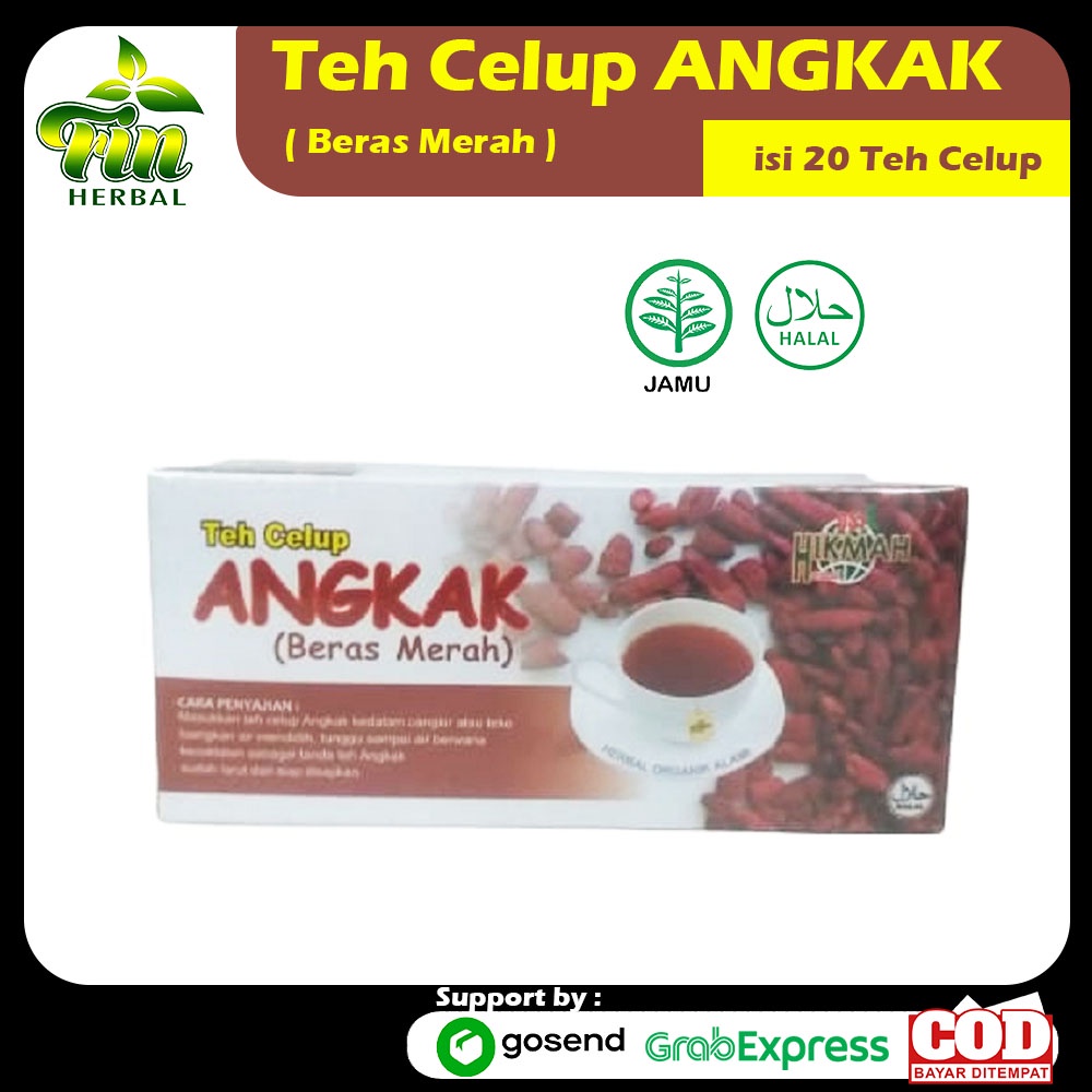 Jual Angkak Beras merah / Teh Celup Angkak herbal isi 20 kantong ...