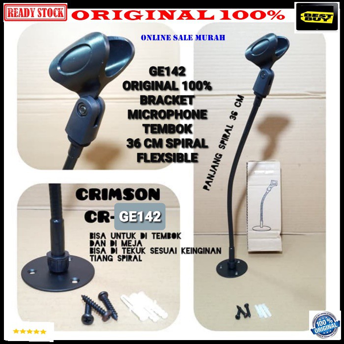 Jual G142 CRIMSON ORI bracket microphone breket mic stand besi mik ...