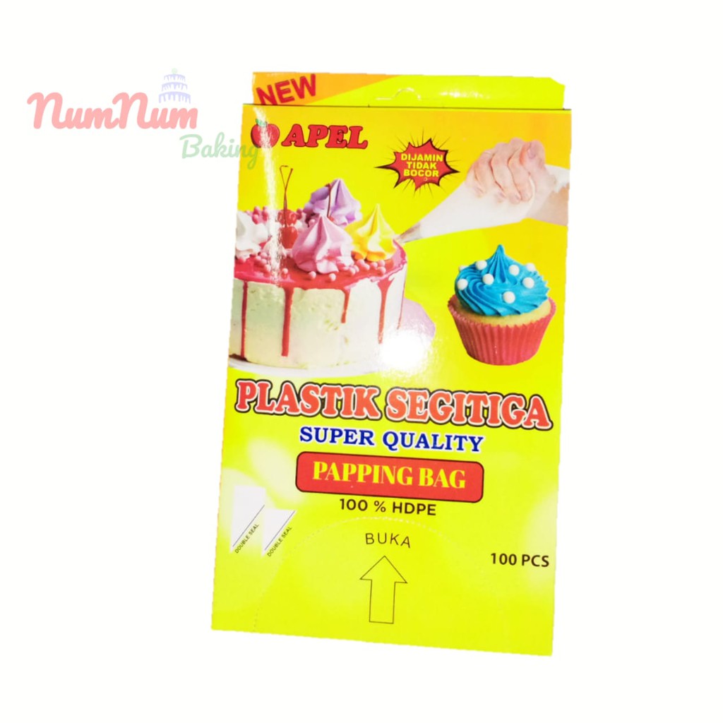 Jual PLASTIK SEGITIGA 100PCS / PAPPING BAG / PIPING BAG 100PCS | Shopee ...