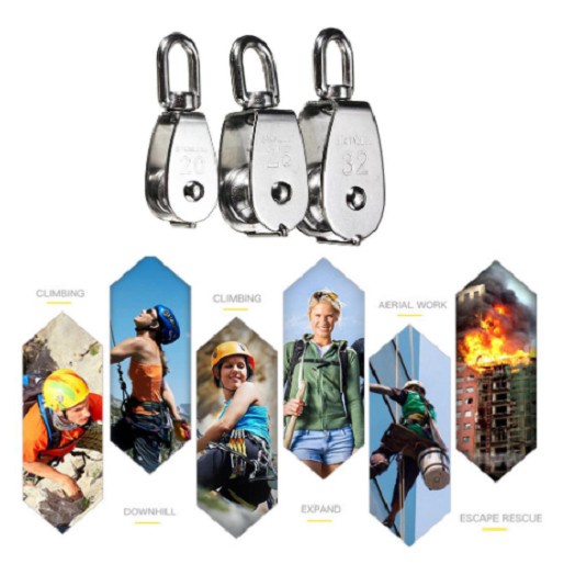 Jual Katrol- Kerekan Katrol Wheel Swivel M2. Katrol Putar Single Roda ...