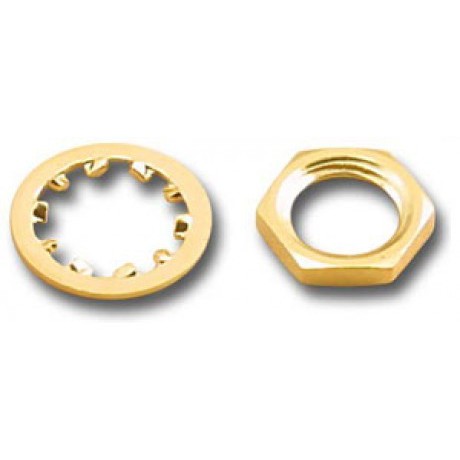 Jual Mur Plat Kuning Nut Lock Washer for RP-SMA Antenna | Shopee Indonesia