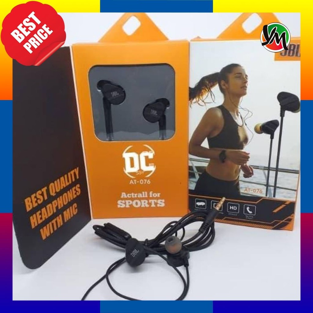 Jual HANDSFREE JBL AT-076 Earphone AT-076 | Shopee Indonesia