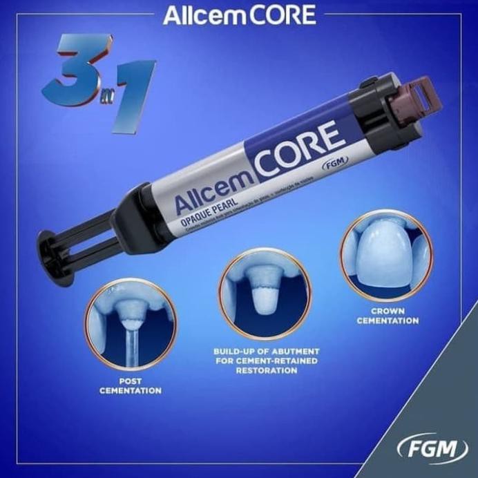 Jual Dental Cement Crown Dual Cured Core Build Up Composite Alllcem Shopee Indonesia