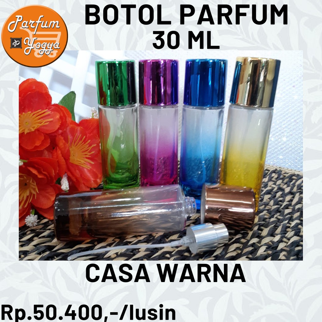 Jual BOTOL PARFUM SPRAY CASA WARNA 30 ML/PARFUM JOGJA /BOTOL KACA ...