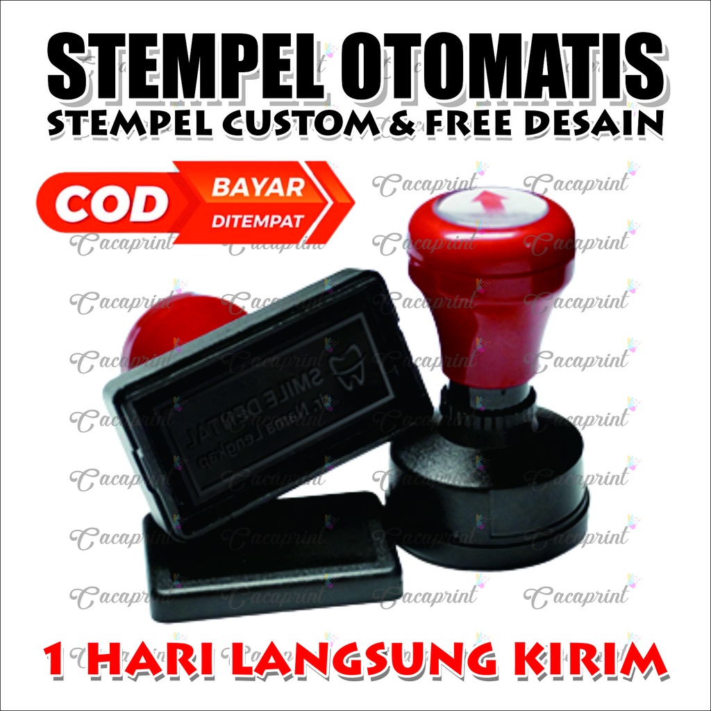 Jual Stempel otomatis Perusahaan, logo, nama tandatangan, lunas stample flash stemple praktis ...