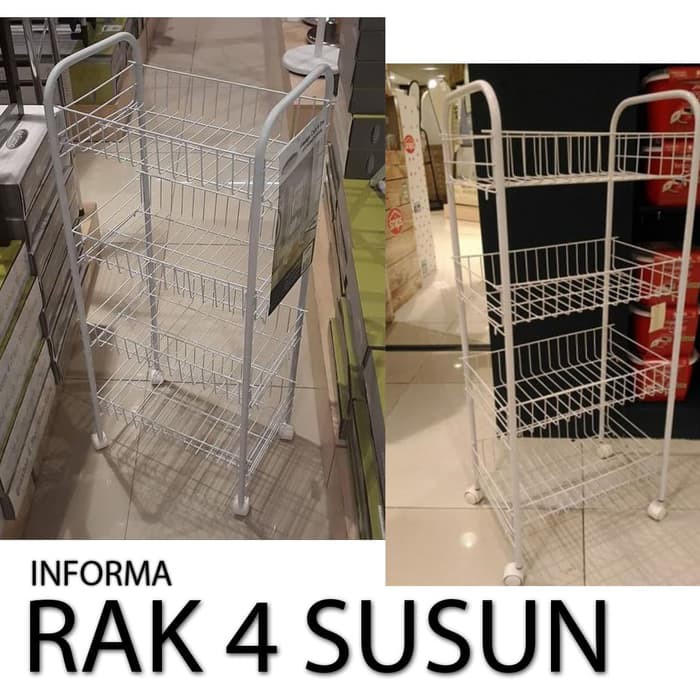 Jual Rak 4 tingkat rak serbaguna rak 4 susun informa keranjang buah ...