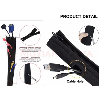 Jual Sarung Kabel Cable Sleeve Organizer Zipper Cover Penutup Kabel ...
