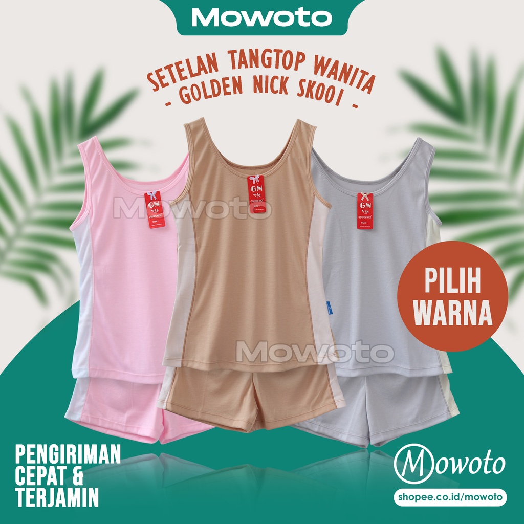 Jual Setelan Tangtop Golden Nick SK 001 / SK001 SK002 SK 002 Setelan Wanita DEWASA Tank Top ...