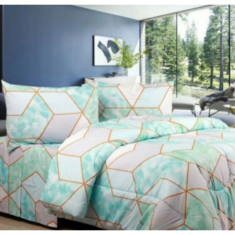 Jual Sprei Set Marble Maze Tosca || Aesthetic Korea Series | Shopee ...