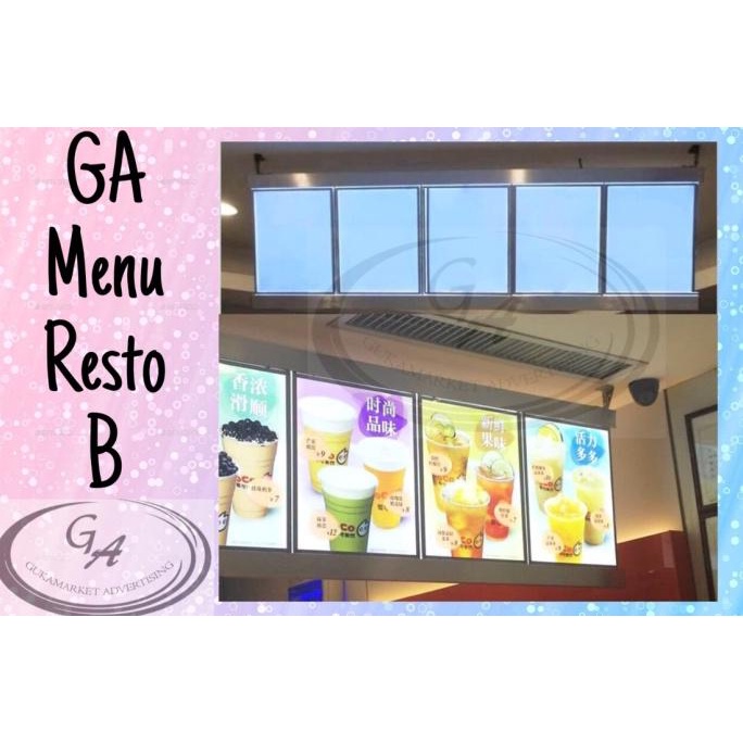 Jual Slim Light Box | Menu Resto Light |LED| Neon Box | Menu Restoran ...