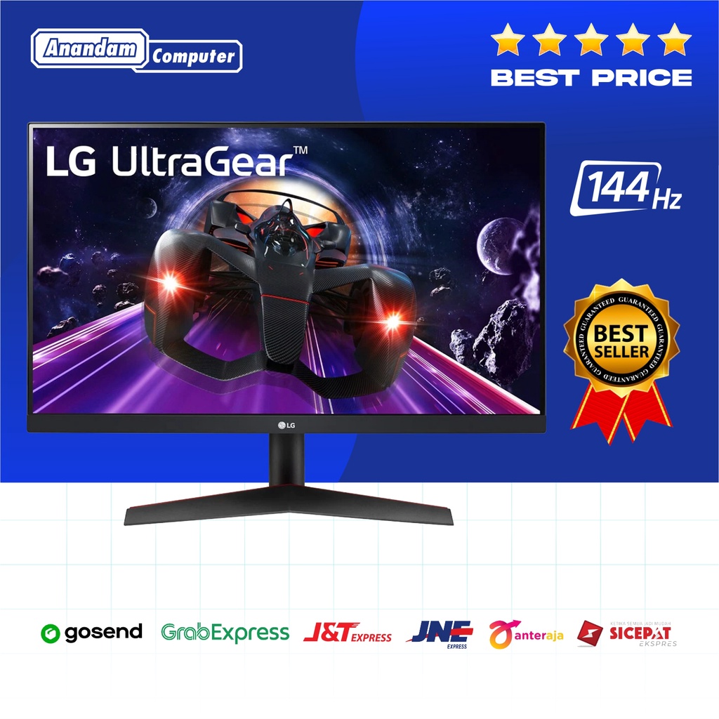 Jual LG 24GN600 - 24'' UltraGear FHD IPS 1ms 144Hz HDR Monitor | Shopee Indonesia
