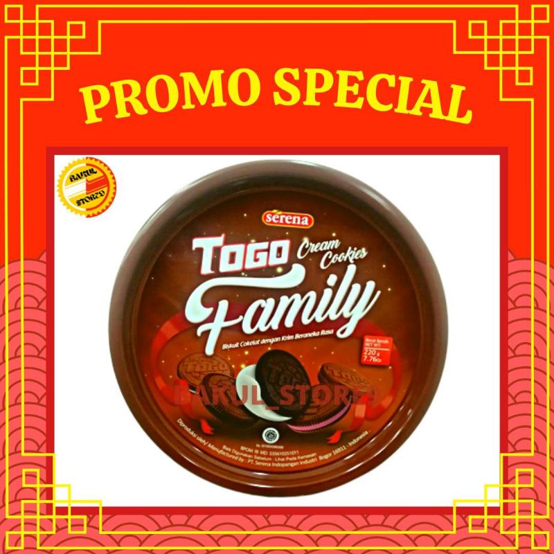 Jual Serena Togo Cream Cookies Family 220 Gr Kemasan Kaleng Termurah ...