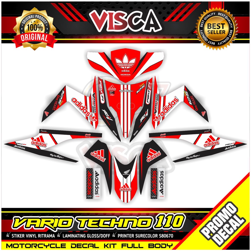 Jual Decal Vario 110 Techno Full Body Stiker Vario 110 Techno Full Body ...